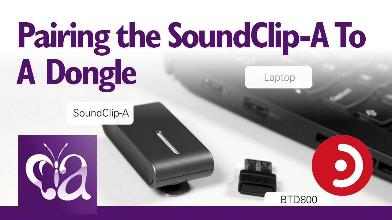 How to pair SoundClip-A with computer dongle - YouTube