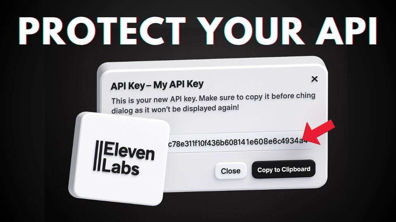 How to Get Your ElevenLabs API Key (and how to restrict it) - YouTube