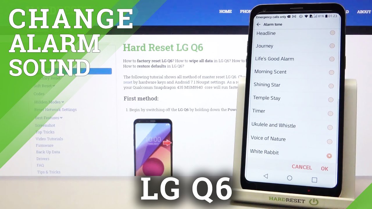 LG Q6 - Alarm Tones Presentation - YouTube