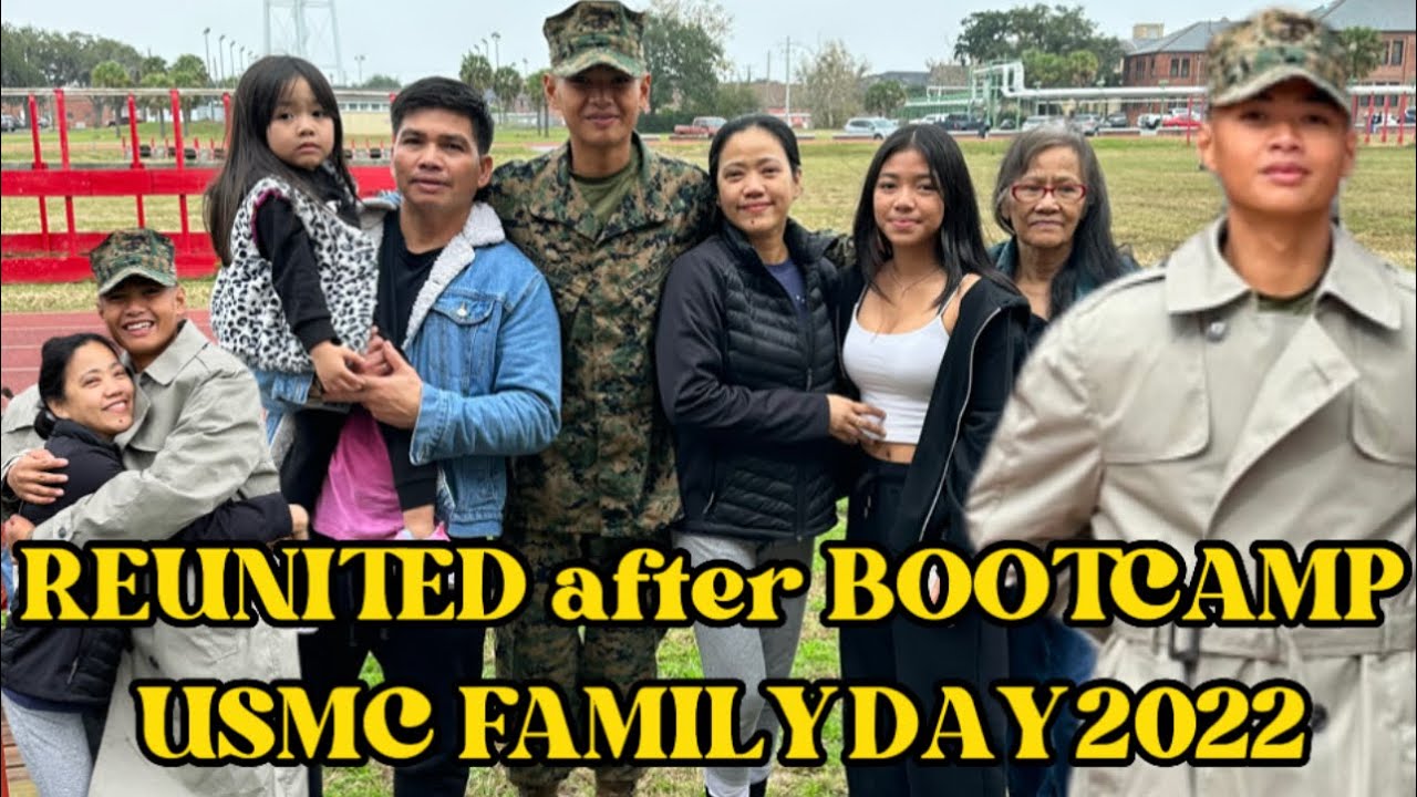 US MARINE CORP FAMILY DAY 2022 | REUNITED AFTER BOOTCAMP | USMC PARRIS ...