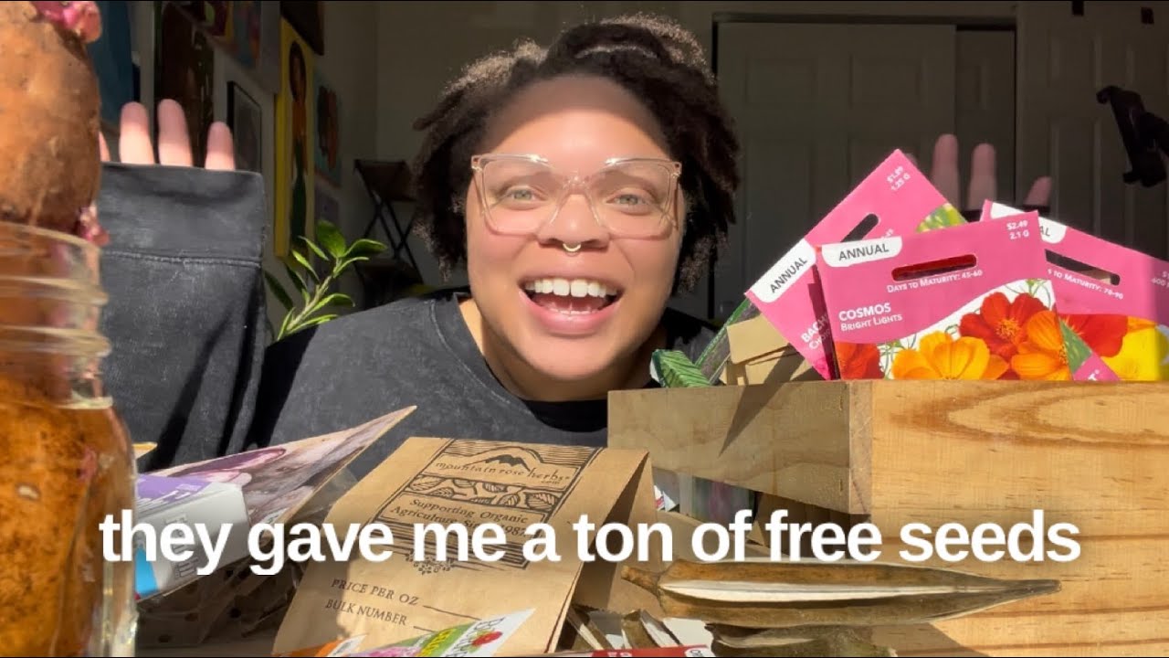 Cheap Seed Starting Technique | Seed Binder | Garden Tour + Clean Up # ...