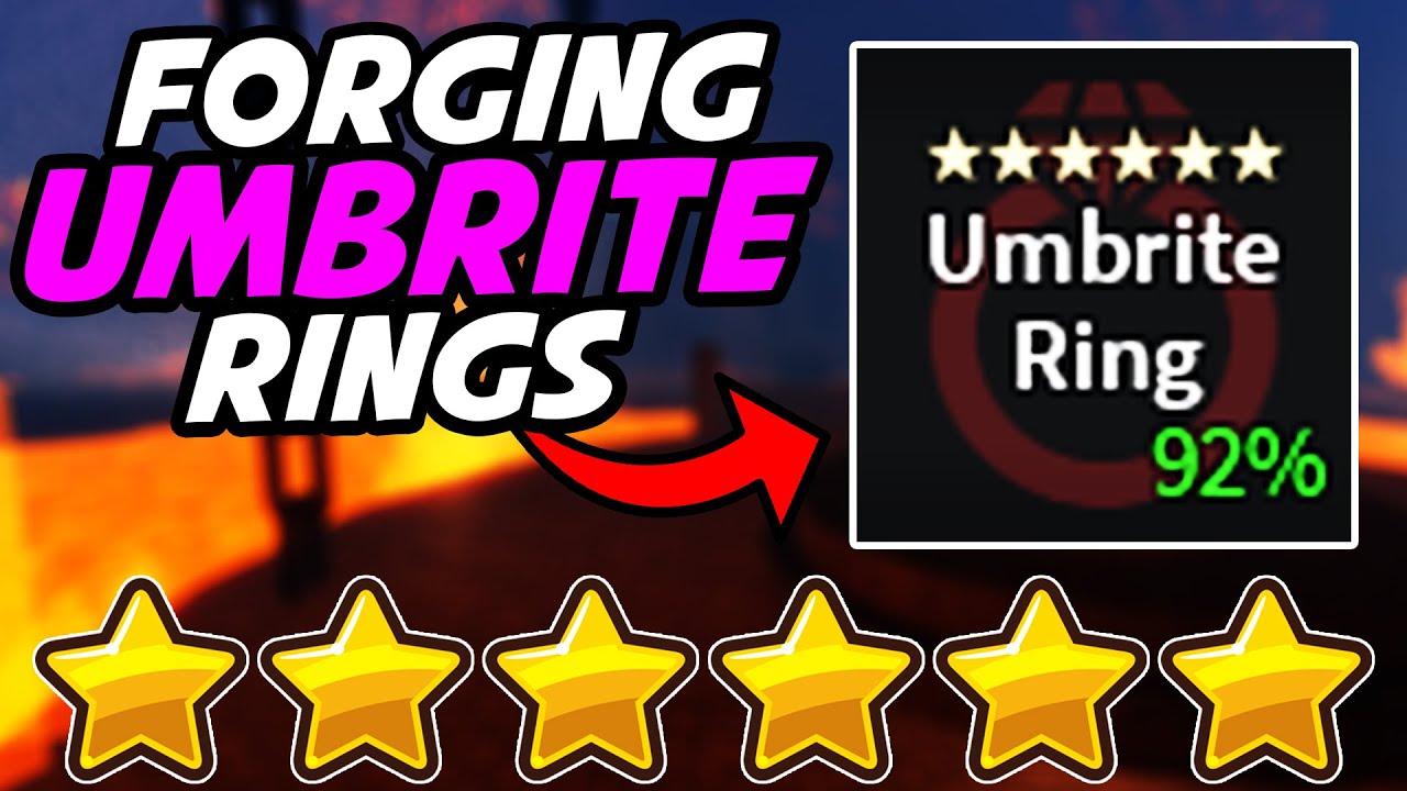 Forging UMBRITE RINGS in Prospecting! (Roblox) - YouTube