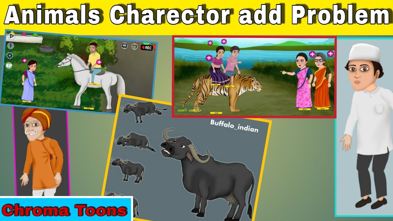 Chroma Toons | Chroma Toons Animals Character add | Cartoon Video kaise ...