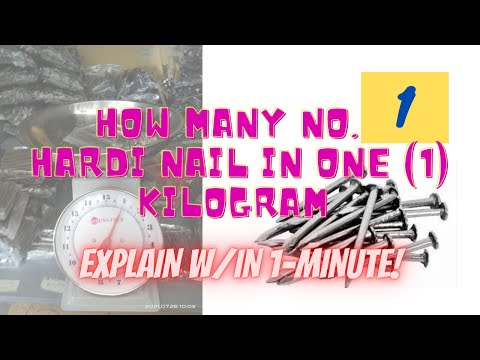 | How many no.1 Hardi Nail in 1 kilogram | - YouTube