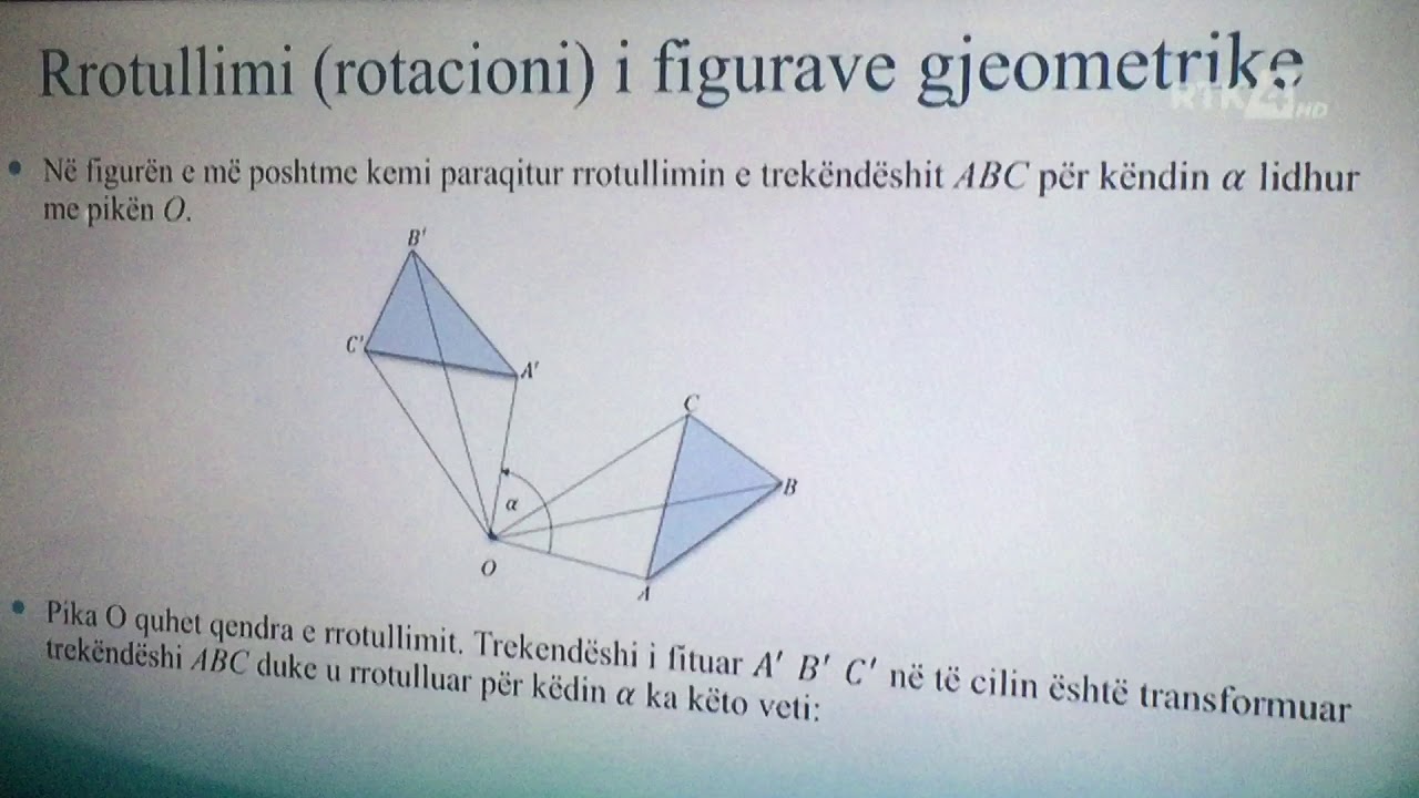 KLASA.8.RRUTULLIMI(ROTACIONI) I FIGURAVE GJEOMETRIKE - YouTube