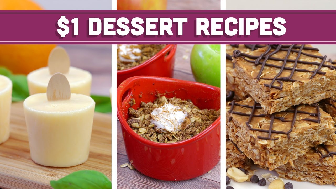 Healthy $1 Dessert Recipes - Easy Budget Meals! - Mind Over Munch - YouTube