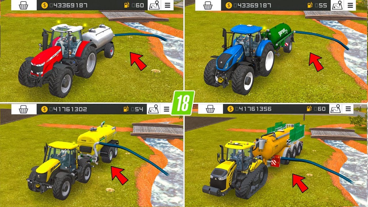 All Slurry Tanker & Milk Tanker In Fs18 | Fs18 Multiplayer | Timelapse ...