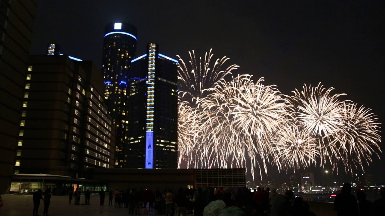 2017 Detroit Fireworks Show - YouTube