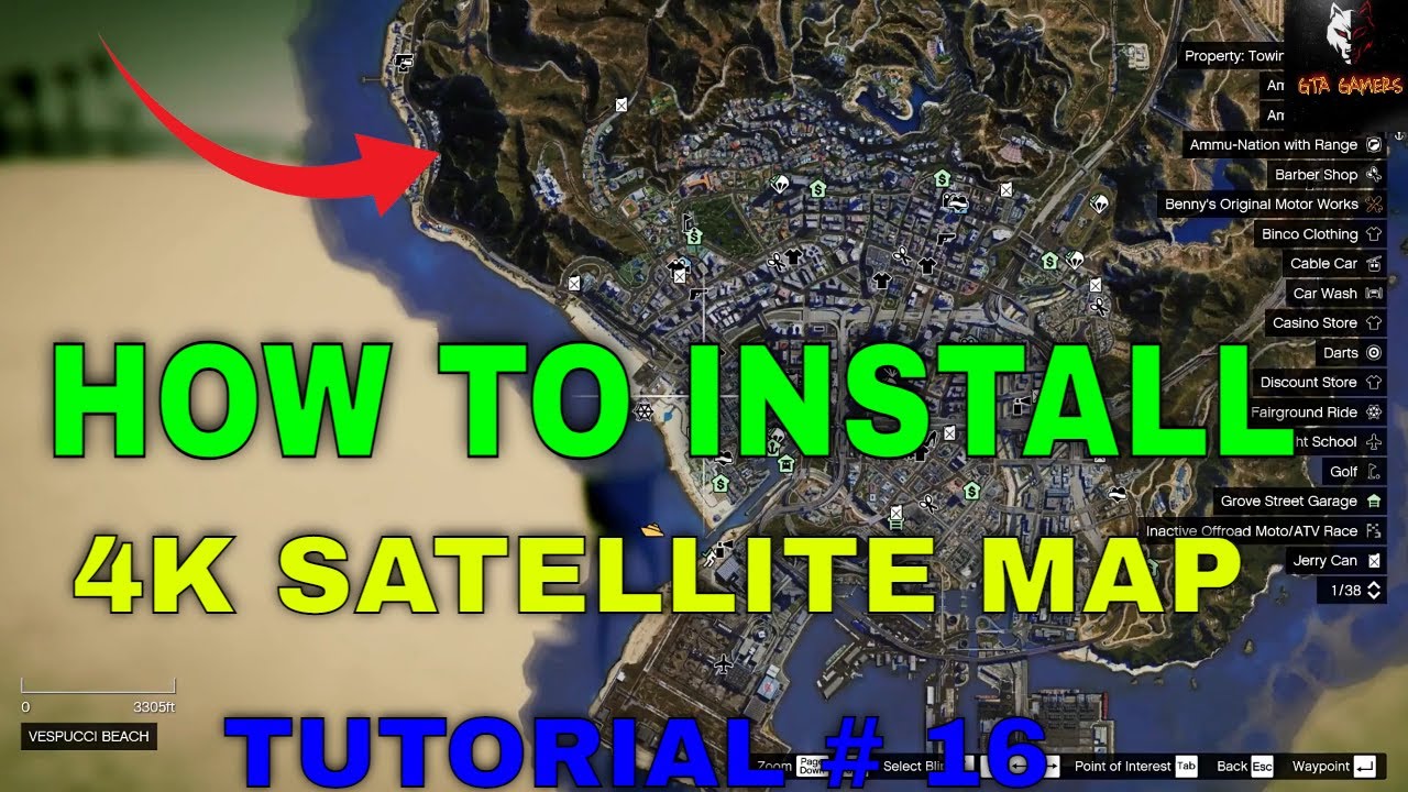 GTA 5 || HOW TO INSTALL 4K SATELLITE MAP || GTA GAMERS MODS || TUTORIAL ...