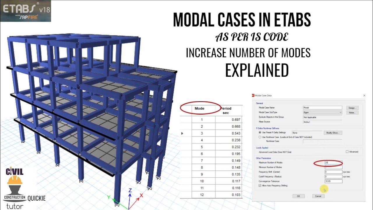 Modal Cases In Etabs Change Number Of Modes Modal Analysis YouTube modal-cases-in-etabs-change-number-of-modes-modal-analysis-youtube