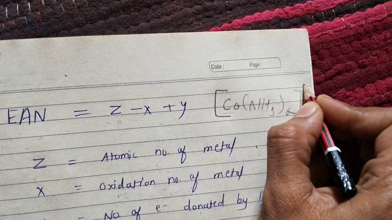 Lecture- 4. Effective Atomic Number (EAN Rule) By Miss Sapna Chouhan ...