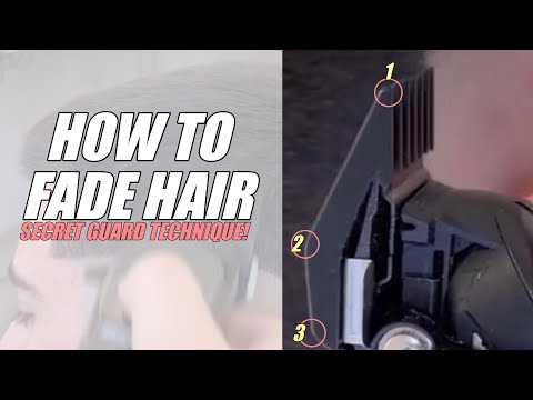 CLIPPER GUARD TECHNIQUE - HOW TO FADE HAIR #clipper #barbertechnique # ...