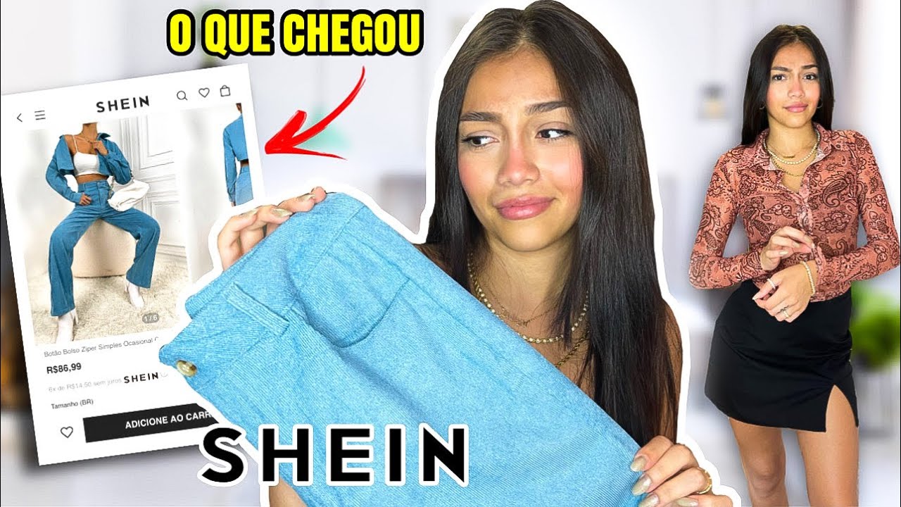 PROVANDO ROUPAS DA SHEIN - YouTube