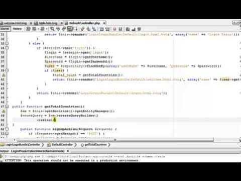 Doctrine And Twig Tutorial For Symfony2 and Twitter Bootstrap Video 1 (Doctrine Basics) - YouTube