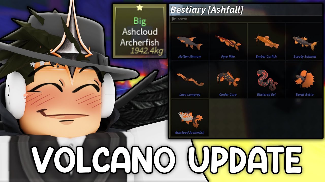 How to Get EVERYTHING in the VOLCANO ERUPTION UPDATE in Fisch (Roblox ...