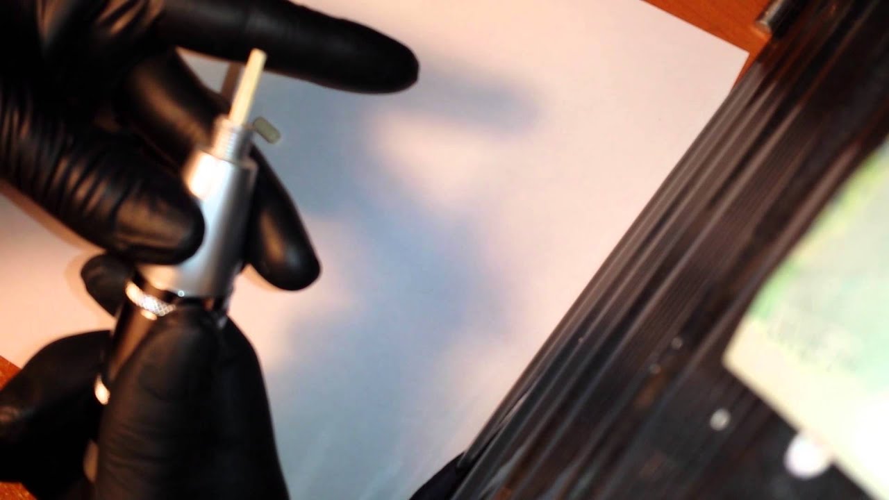 How to use Merlin makeup tattoo machine Biotouch - YouTube