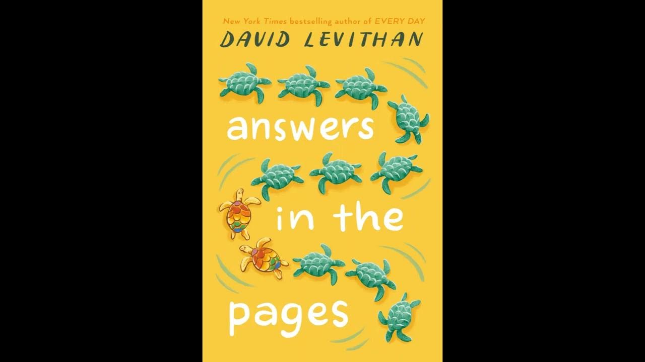 Book Talk: "answers in the pages" by David Levithan - YouTube