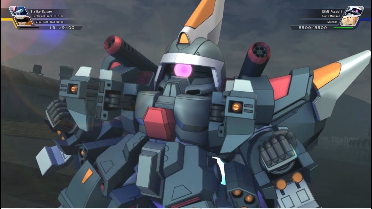 SD Gundam G Generation Cross Rays - GINN Assault ~Battle Animations ...
