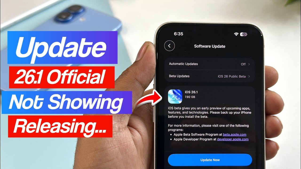 How To Install iOS 26.1 Official | How To Update iOS 26.1 | iOS 26.1 ...