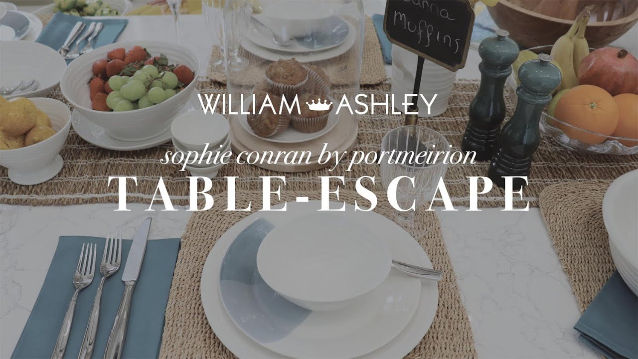 Table-Escape ... Sophie Conran White Dinnerware by Portmeirion - YouTube