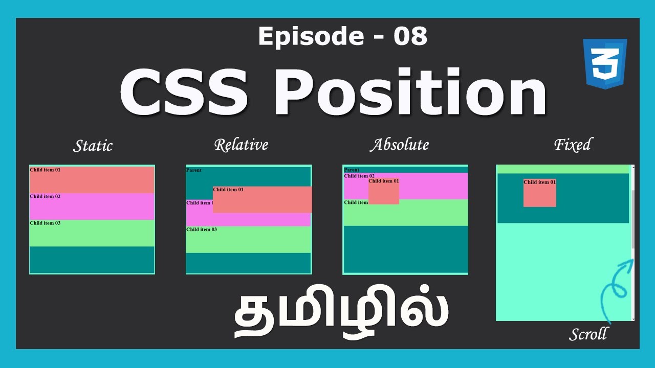 CSS Position in Tamil | Front End Dev Series | Episode 08 - YouTube