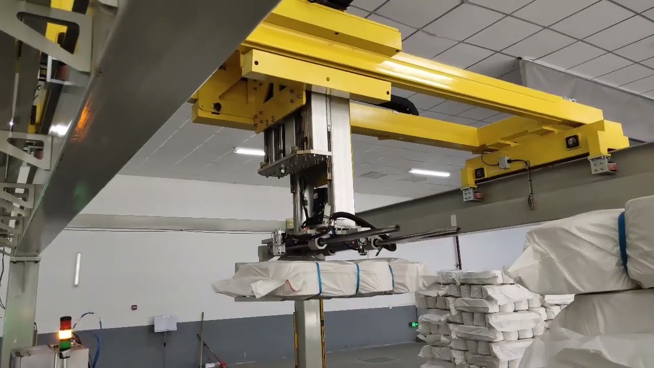 Cartons Bags Palletizer Gantry Mechanical Stacking Racks #palletizing # ...