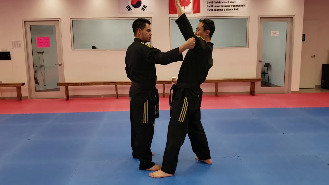 Upper Arm Grab Self-Defense Video for Purple Belt Students - YouTube