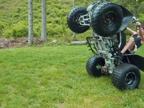 ATV wheelies and stunts - YouTube