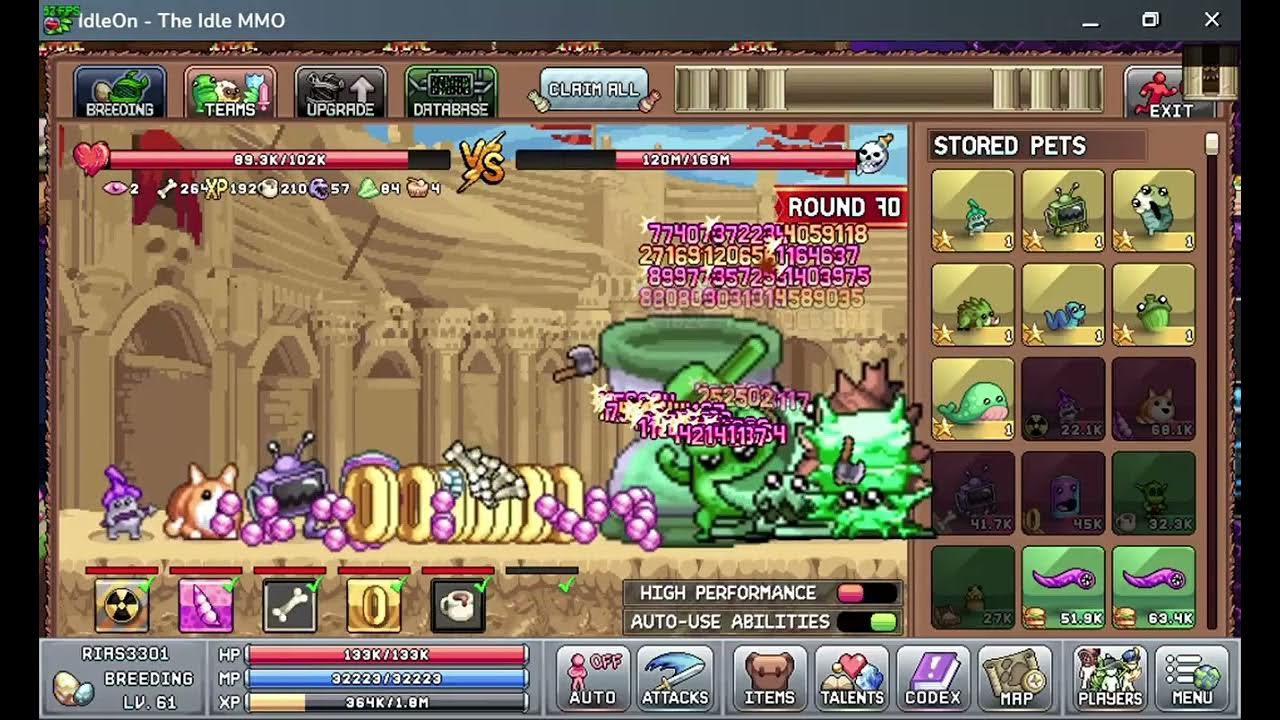 legend of idleon mmo Breeding skill fights 4 - YouTube