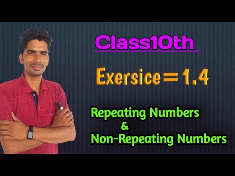 Repeating and non repeating numbers - YouTube