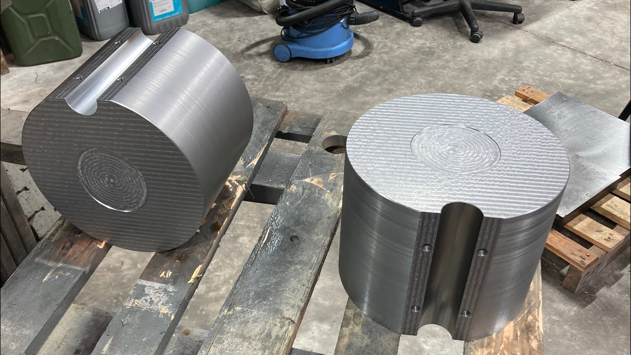 Machining large anvils - YouTube