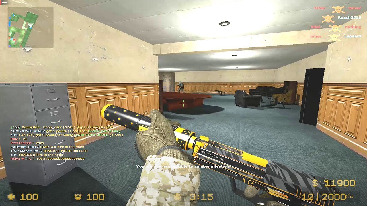 CSS · Zombie Survival/Hunting Mod : zm_officerush_b8 ·ElitE HunterZ ...