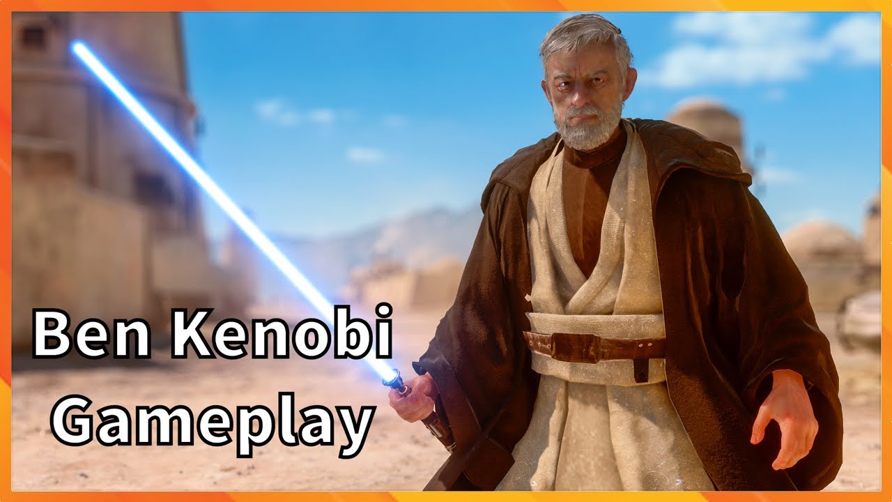 Ben Kenobi Gameplay Star Wars Battlefront 2 - YouTube
