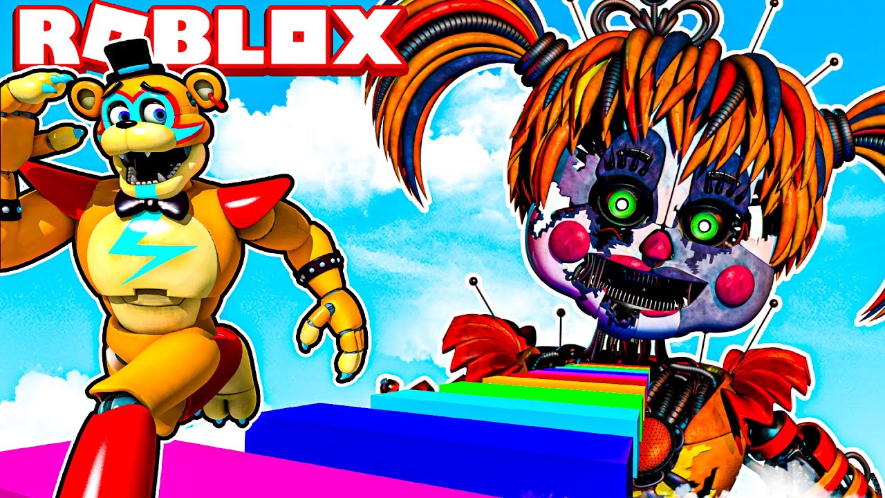 Escaping SCRAP BABY in Roblox with Glamrock Freddy - YouTube