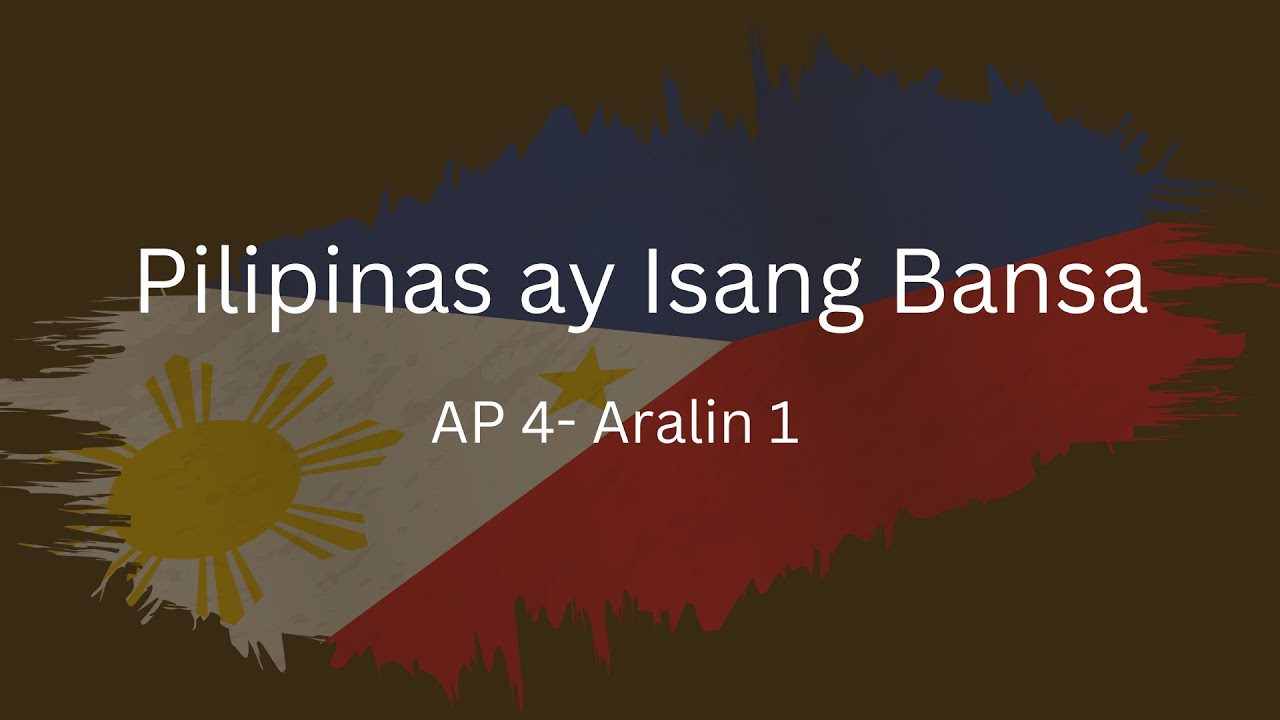 Ang Pilipinas ay isang Bansa Song - YouTube