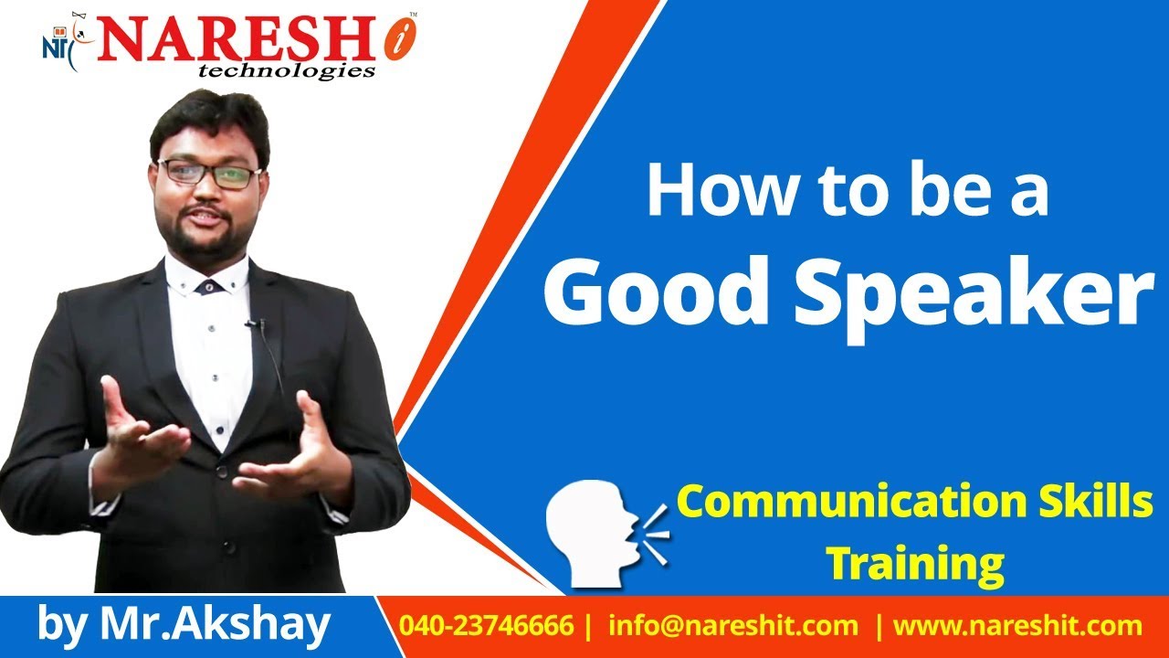 How to be a Good Speaker | English Communication Skills Tutorial | Mr ...