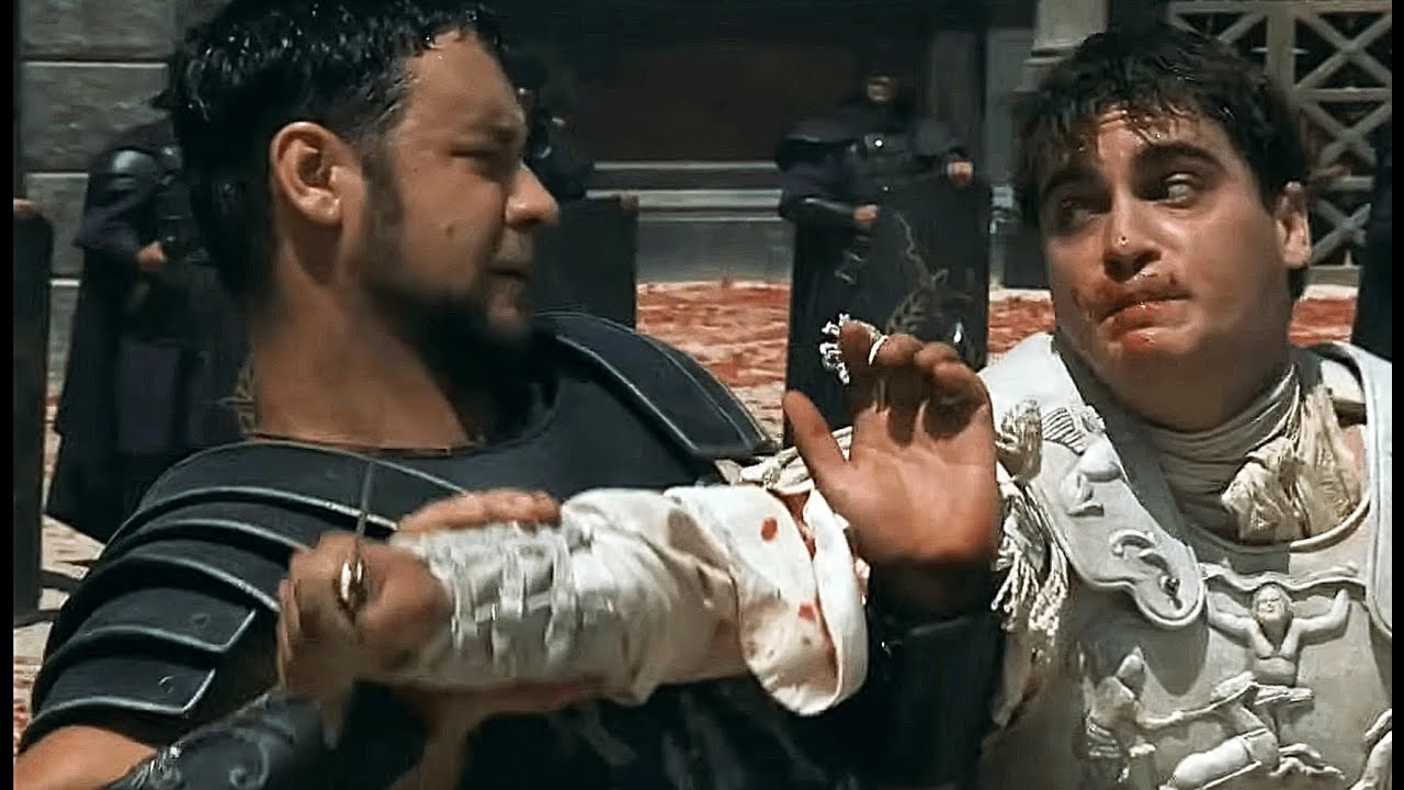The Final Fight Between Maximus And Caesar Commodus 4K #russelcrowe # ...