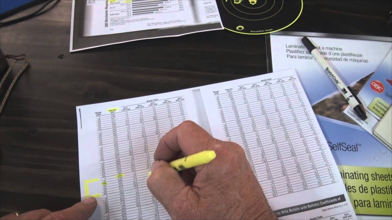 Rifle Range Card - YouTube