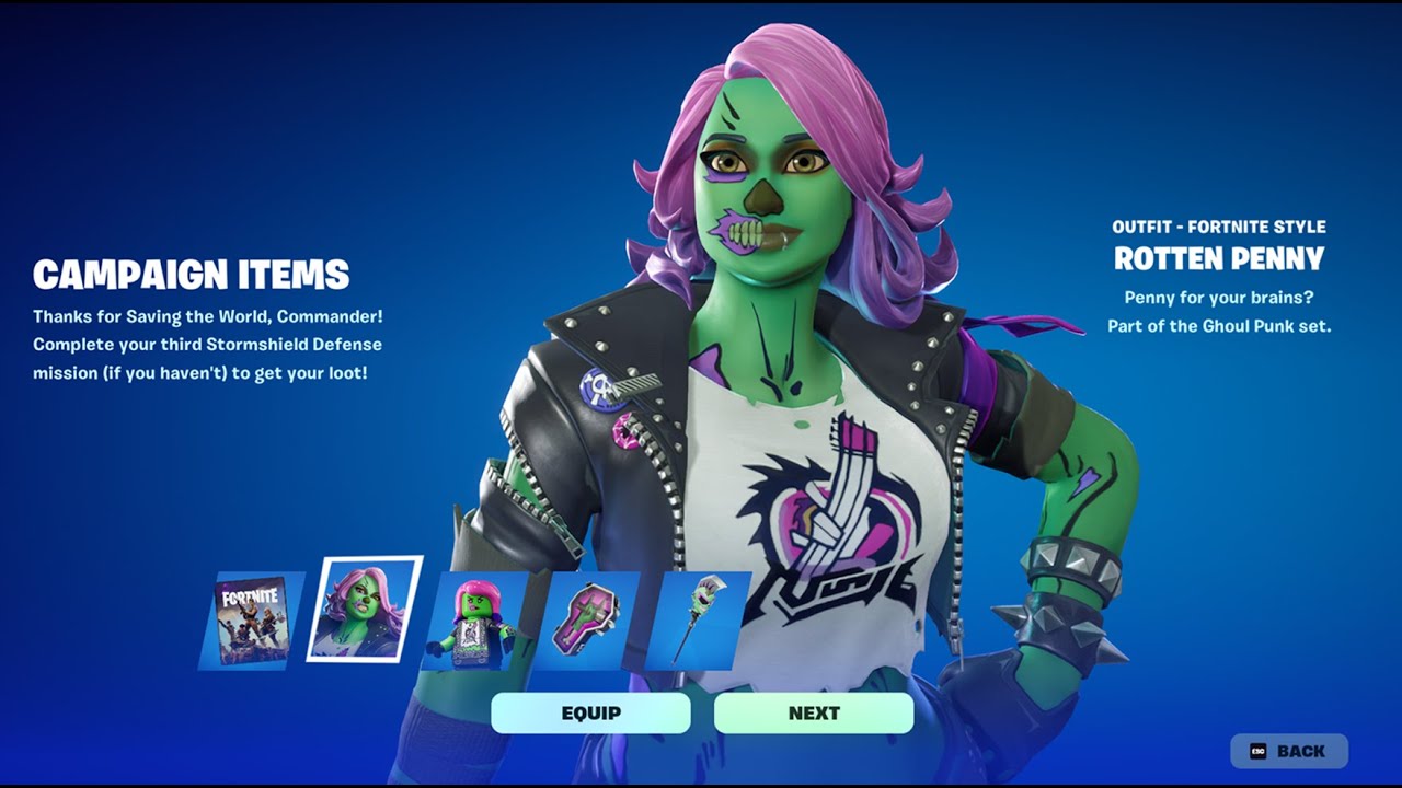 Fortnite | Rotten Penny | Purchase Bundle | Save the World | View ...
