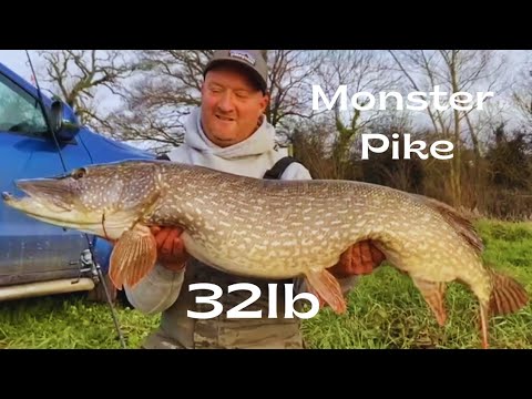 Monster Pike Caught 32lb!!!!! - YouTube