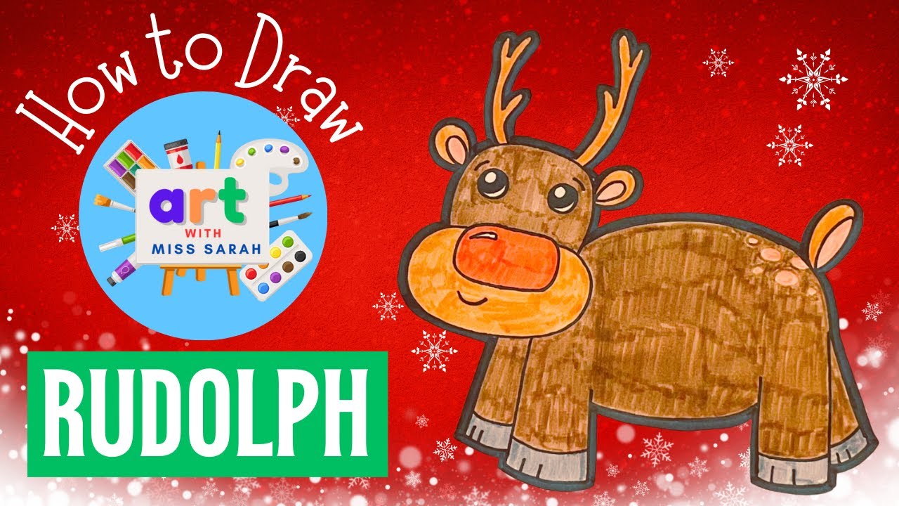 How to Draw Rudolph - YouTube