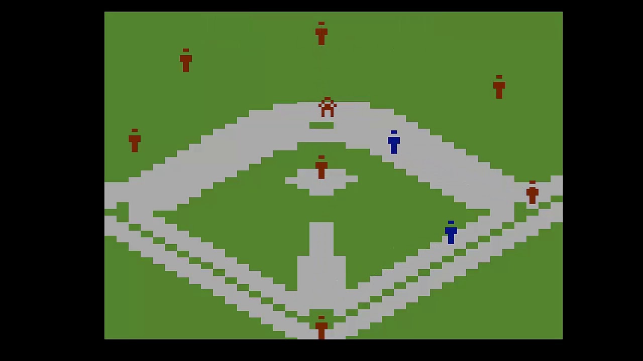 Super Challenge Baseball - Atari 2600 /Preview /Gameplay - YouTube