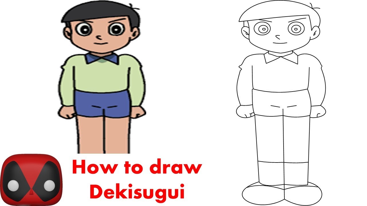 How to draw Dekisugui From Doremon - Step by Step | Drawing Gallery ...
