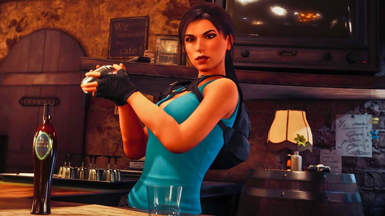 Lara Croft in FINAL FANTASY 7 REMAKE - YouTube