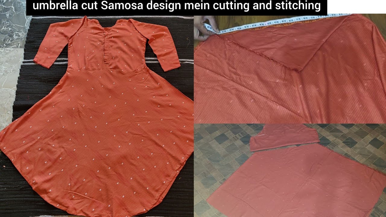 different umbrella cut Samosa design mein#dress #stitching #umbrella # ...