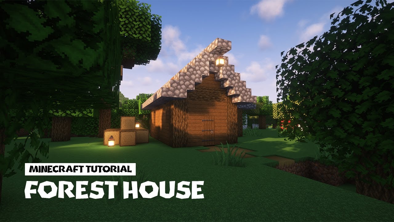Minecraft: Forest House for beginners [Tutorial] - YouTube