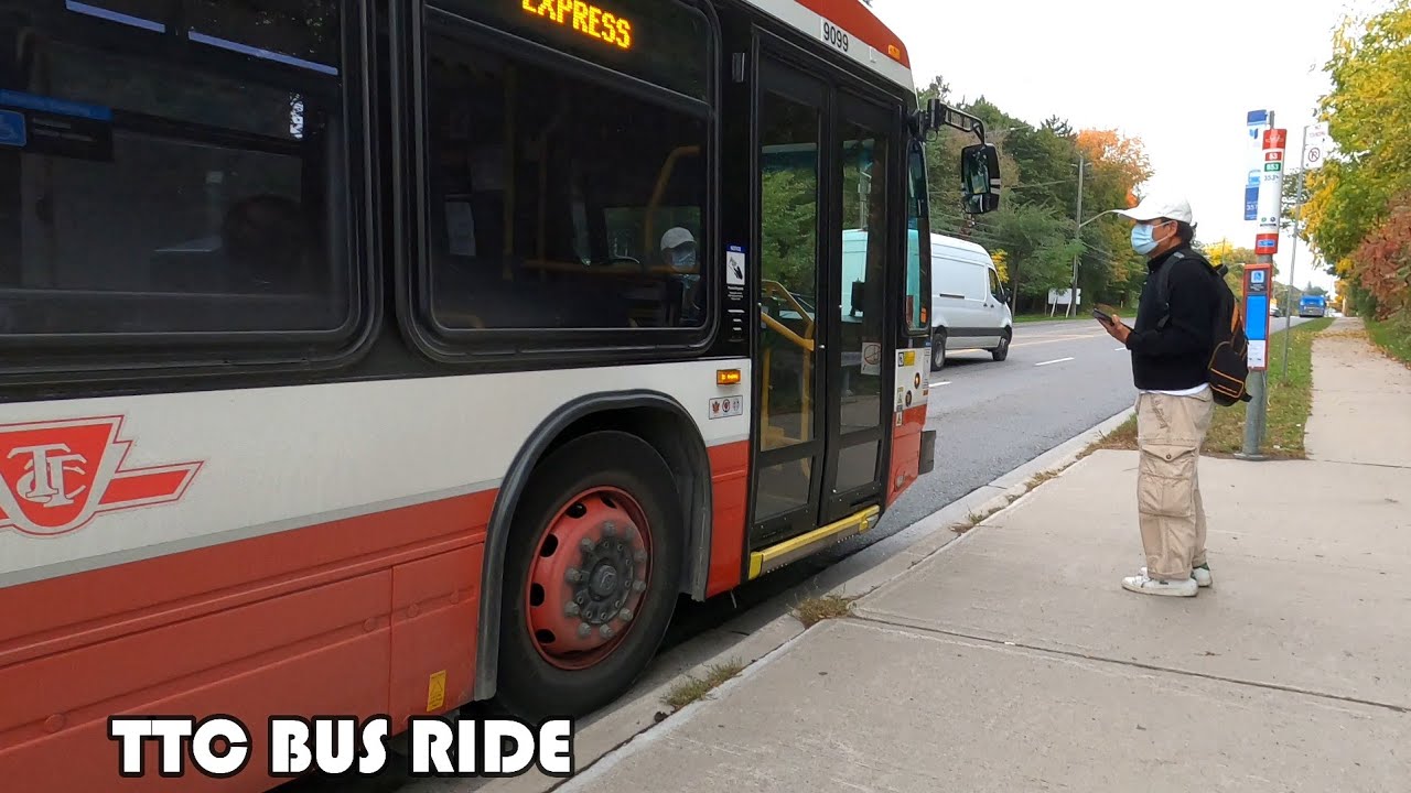 4k TTC Route 953 Bus Ride From Steeles Ave East Loop To Finch Station ...