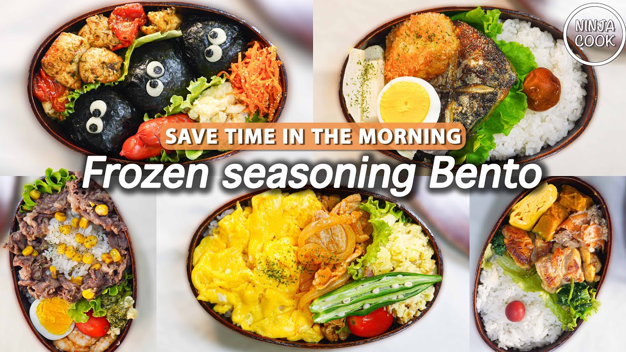 38 Bento】5days frozen bento prep on a holiday!A week of a Japanese man ...