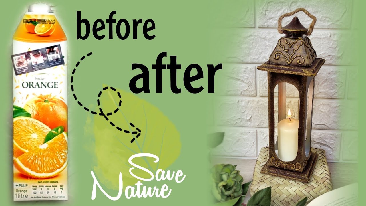 Diy beautiful lantern step by step! - YouTube