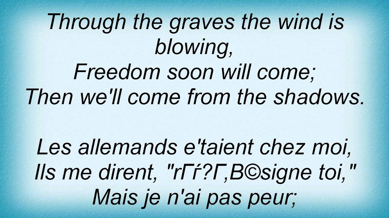 Leonard Cohen - The Partisan Lyrics - YouTube